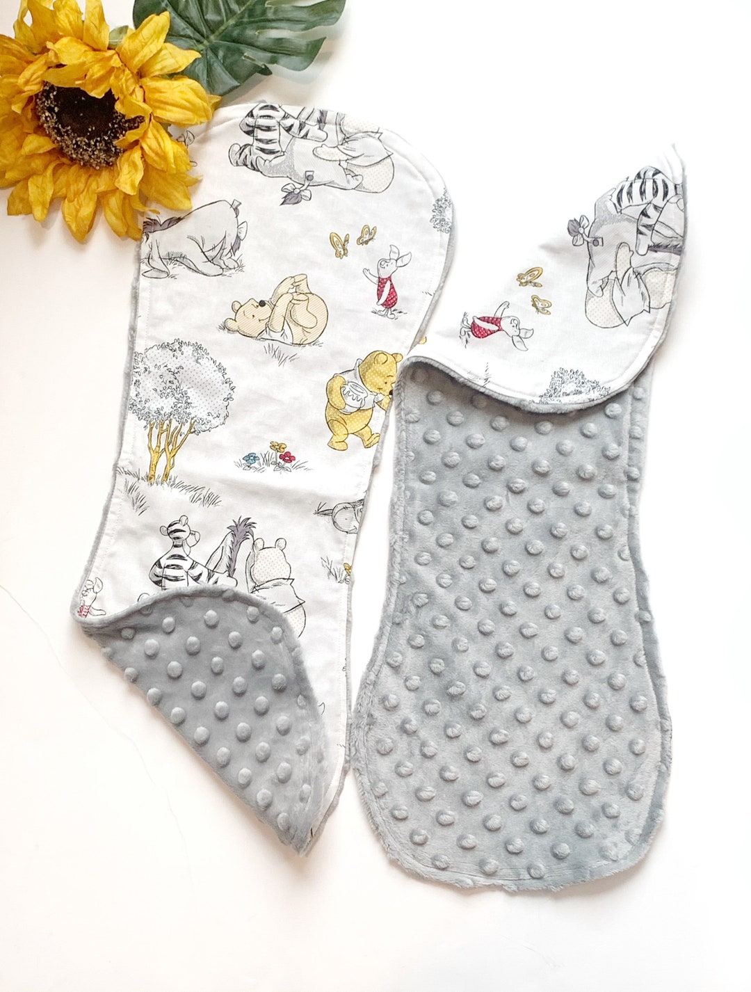 Baby Toddler Burp Cloth Set of 2 Made From Winnie the Pooh Cotton for ...