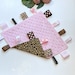 Cheetah Leopard Sensory Blanket Lovey Ribbon Tag Toy Can - Etsy