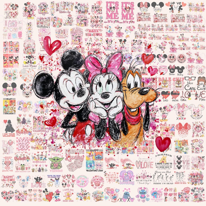 Cartoon Valentine Couple - Etsy