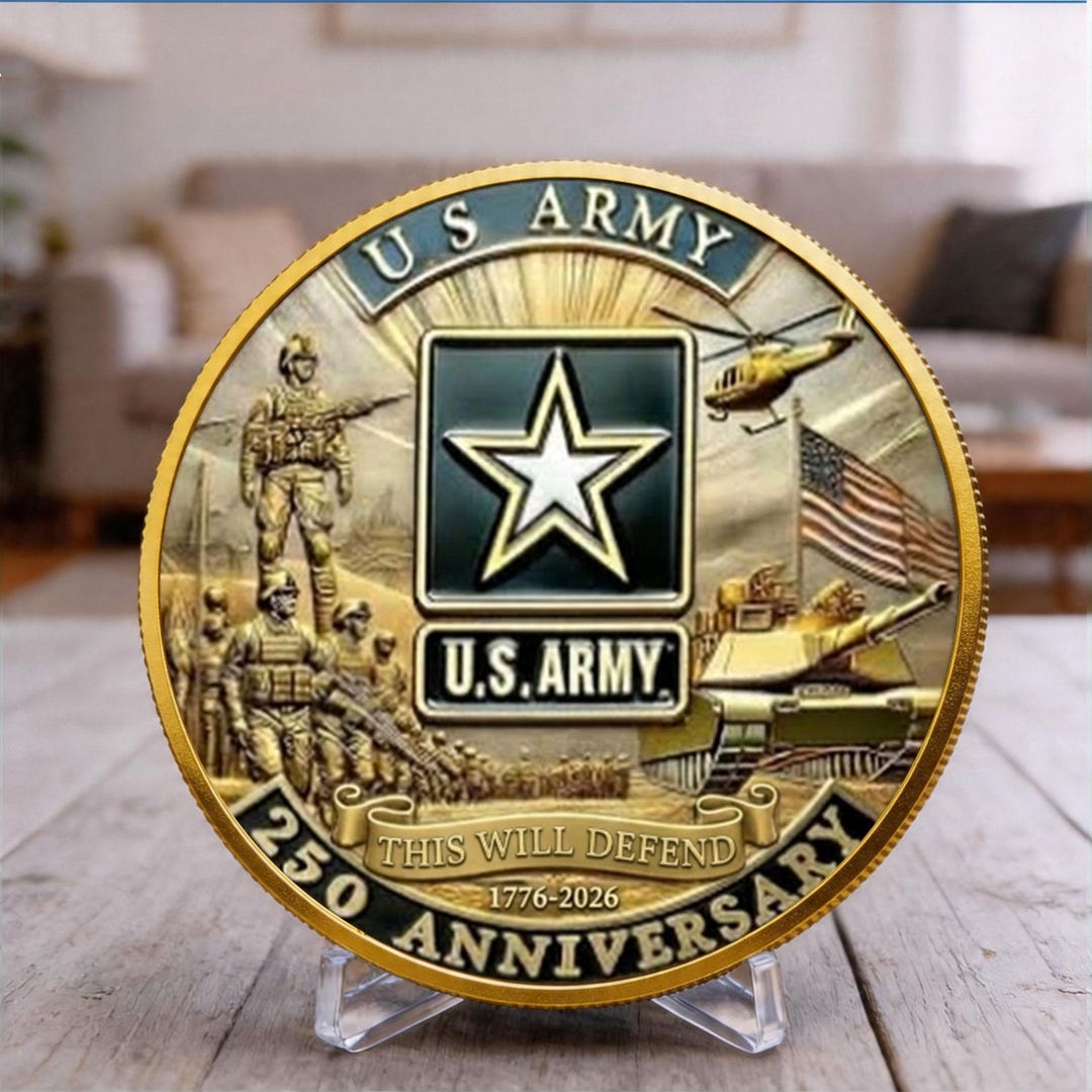 US Army 250th Anniversary Coin, 1776 2026 Military Commemorative Coin ...