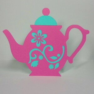Teapot Teacup SVG Cut File, SVG, DXF for Cameo Silhouette, Cricut ...