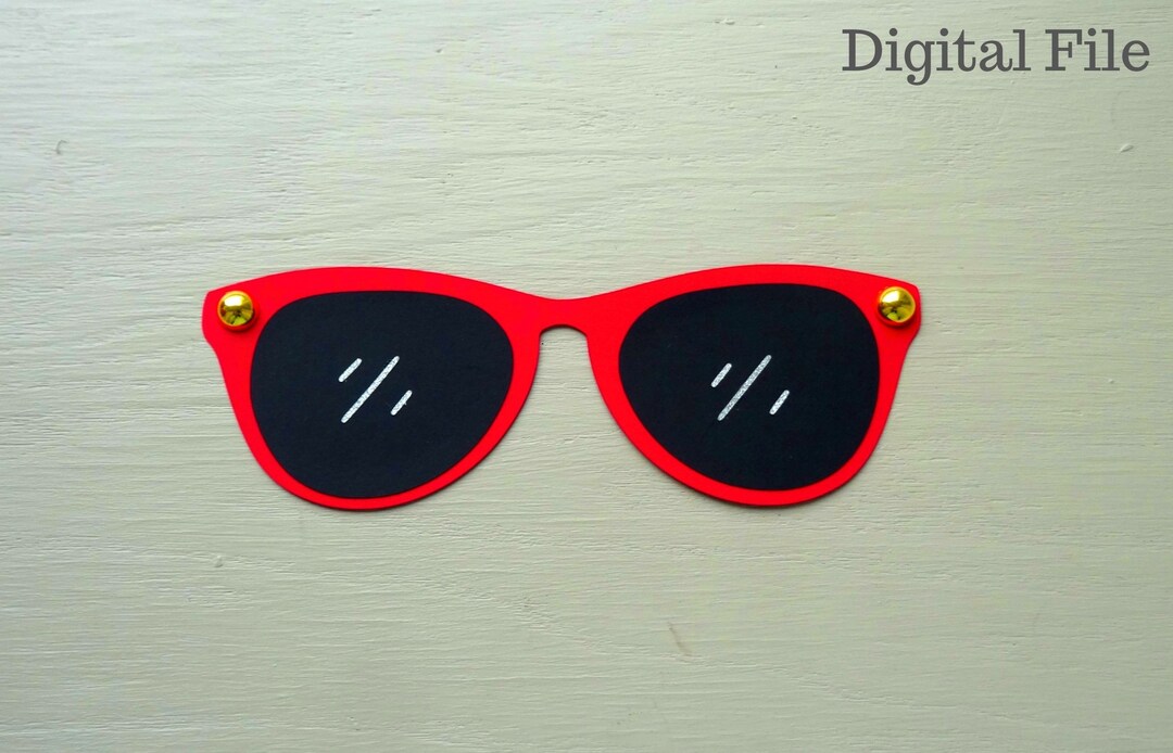 Sunglasses SVG Cut File JPG DXF for Cameo Silhouette Cricut - Etsy