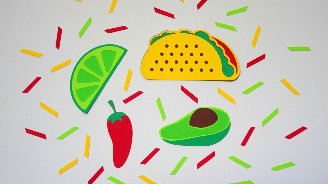 Taco Party Cut File JPG SVG DXF for Cameo Silhouette - Etsy