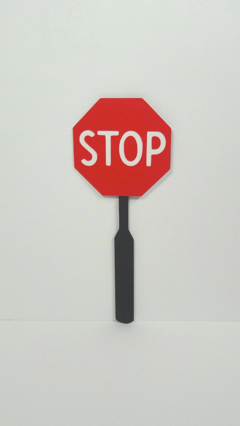 Stop Sign SVG Cut File Baby Shower SVG DXF for Cameo - Etsy