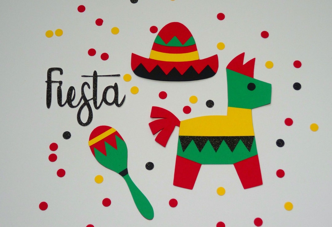 Fiesta Cut File, JPG, SVG, DXF for Cameo Silhouette, Cricut Design ...
