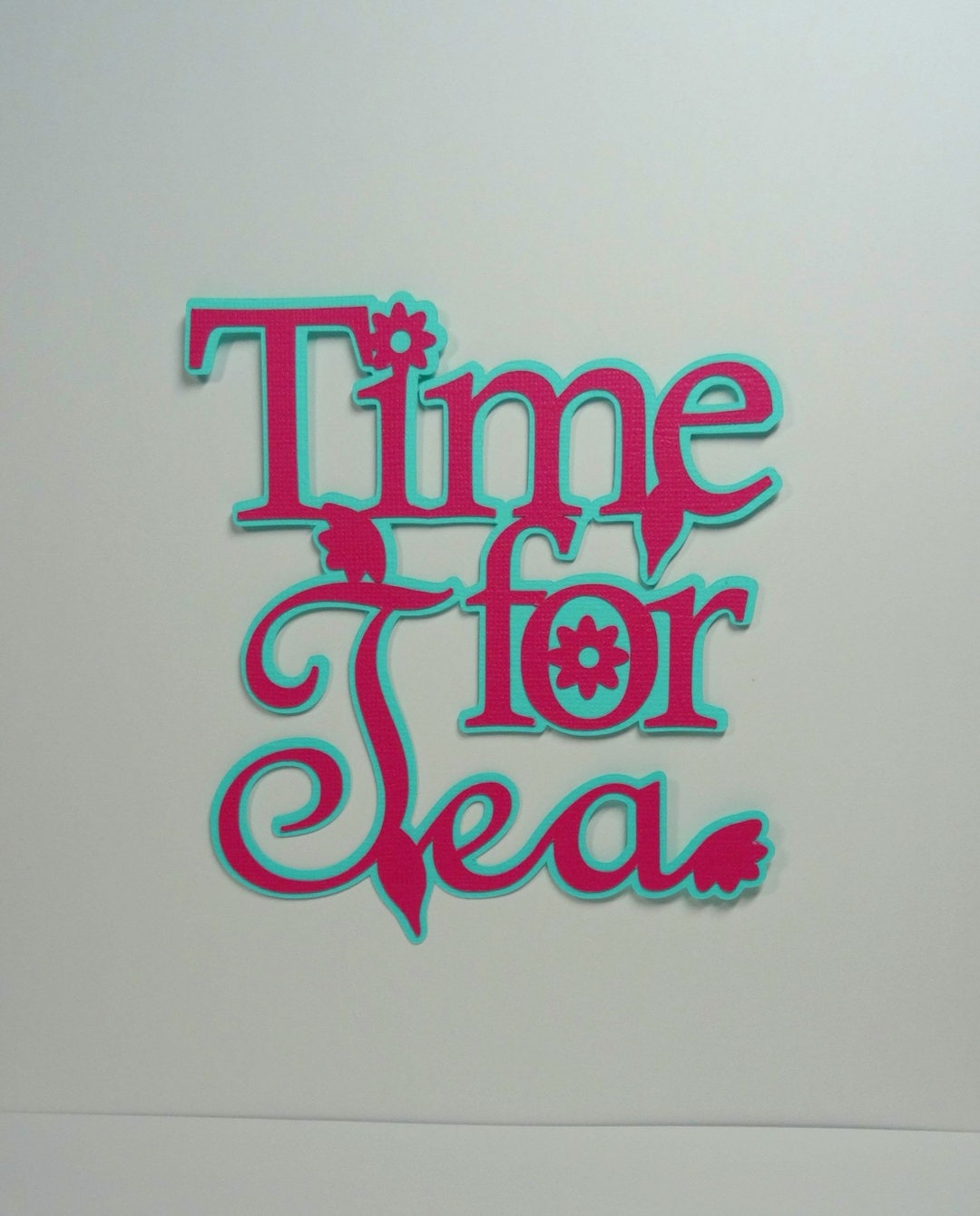 Time for Tea Sign SVG Cut File, SVG, DXF for Cameo Silhouette, Cricut ...