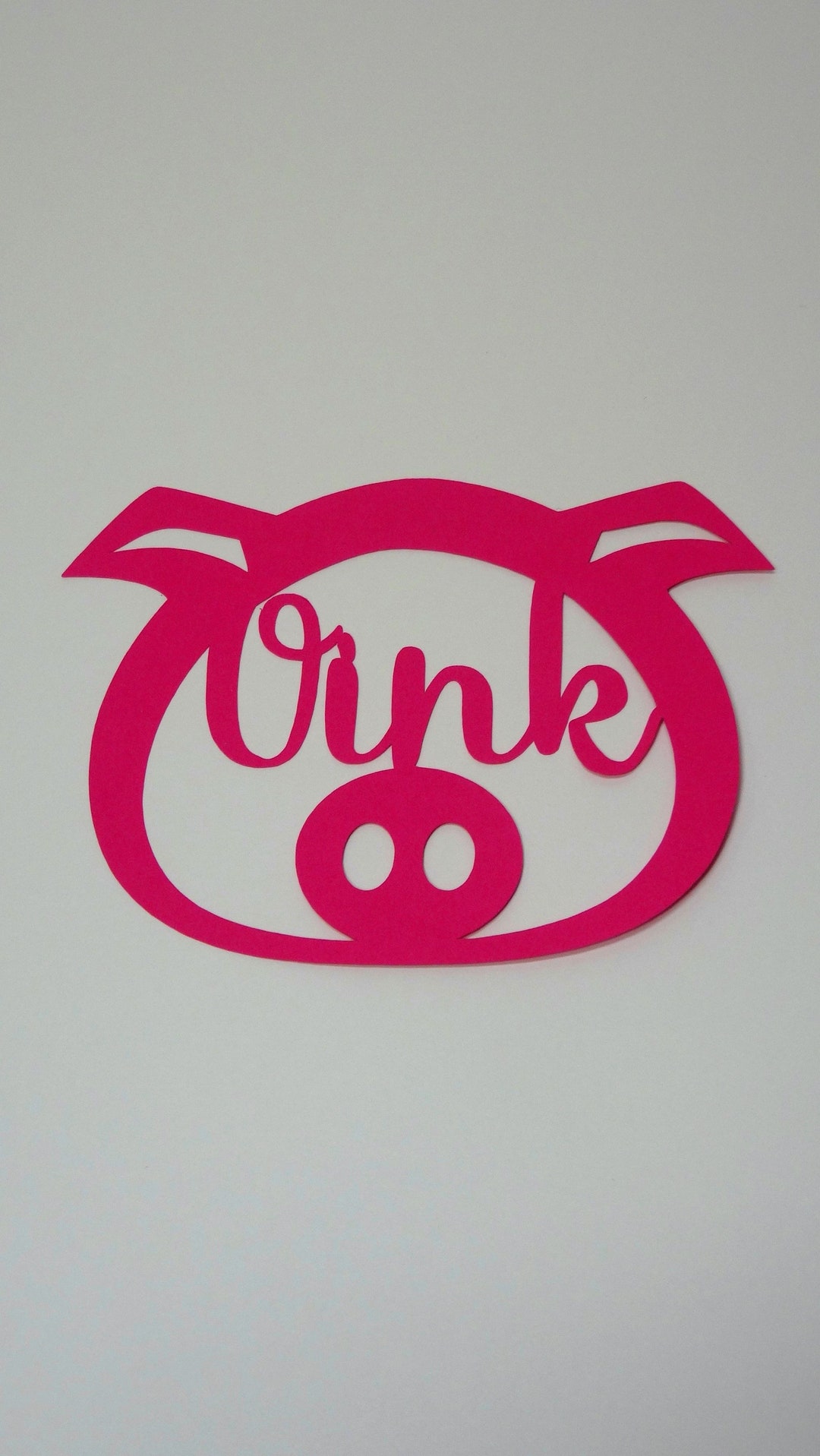 Oink Cut File, JPG, SVG, DXF for Cameo Silhouette, Cricut Design Space ...