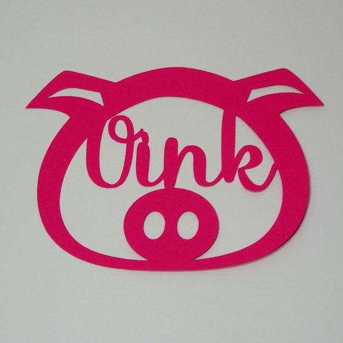 Oink Cut File JPG SVG DXF for Cameo Silhouette Cricut - Etsy