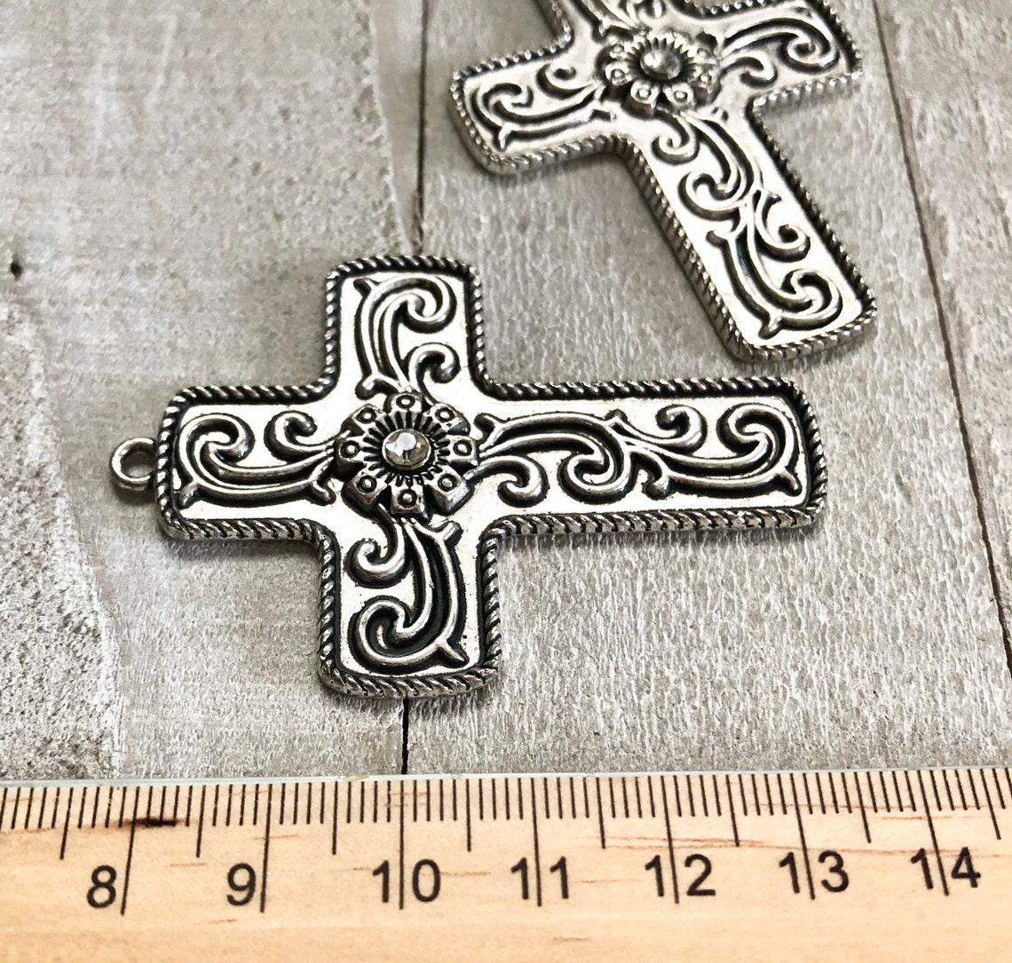 Embossed Cross Pendant Inspirational Jewelry Necklaces | Etsy