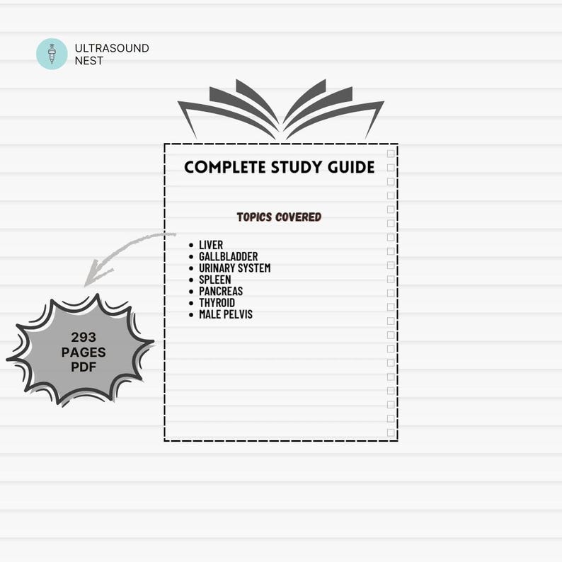 Abdomen Anatomy ARDMS Complete Study Guide Ultrasound - Etsy
