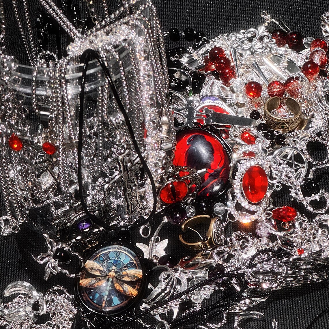 Gothic Jewelry Mystery Jar | Alt Emo Accessories Gift - Etsy