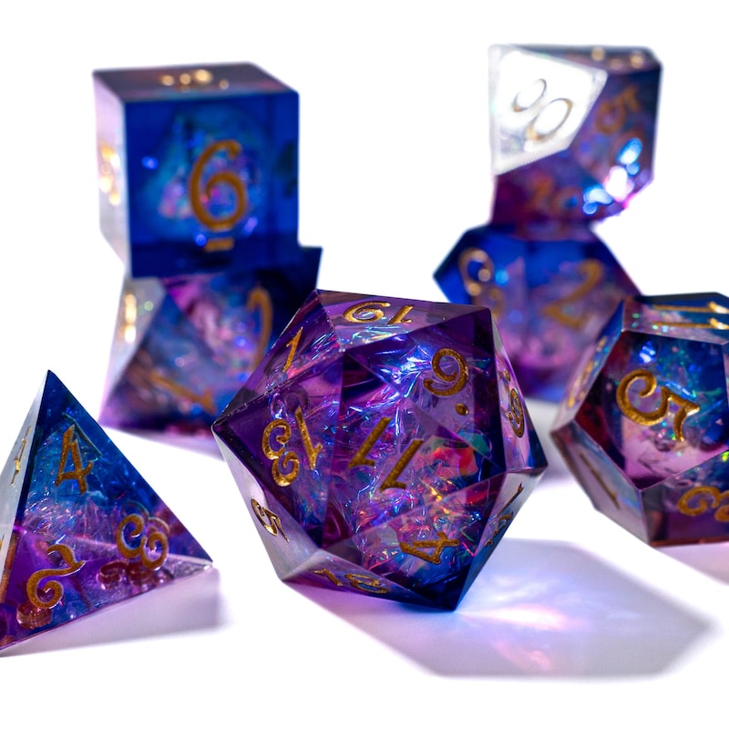Purple D6 Set Sharp - Etsy