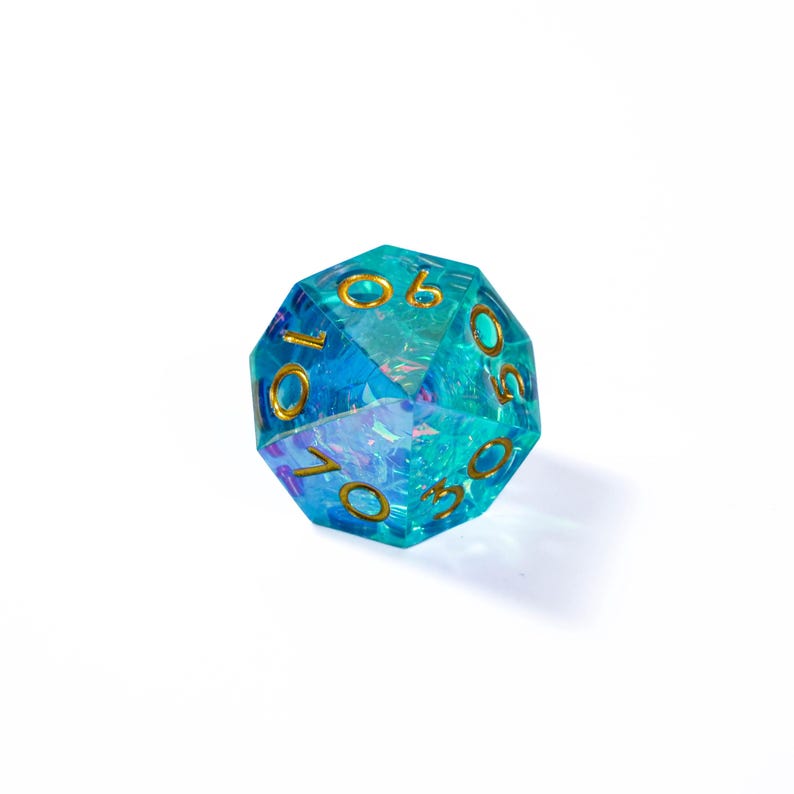 Blue Lightning DND D20 Dice,resin Sharp Edge Dice Set,d&d Dice Set for ...