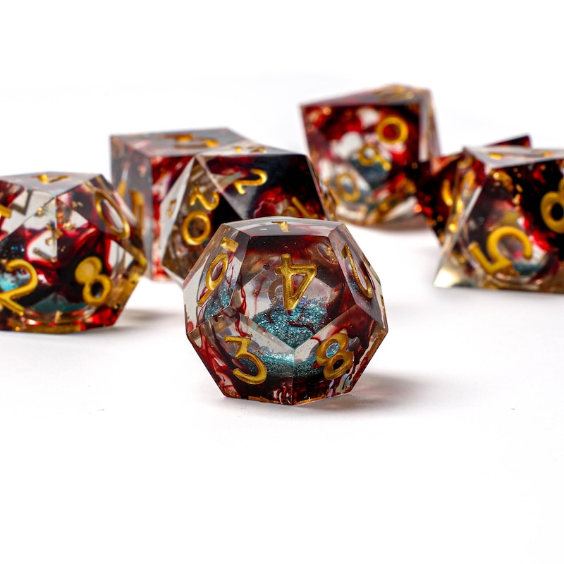 Dnd Dice 7 Pc Set - Etsy