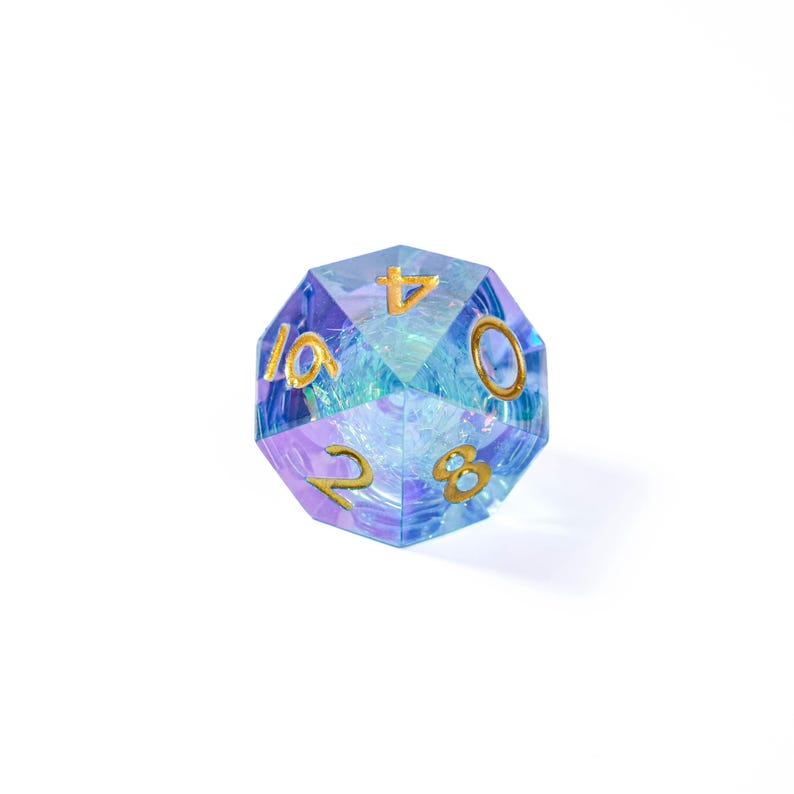 Blue Lightning DND D20 Dice,resin Sharp Edge Dice Set,d&d Dice Set for ...