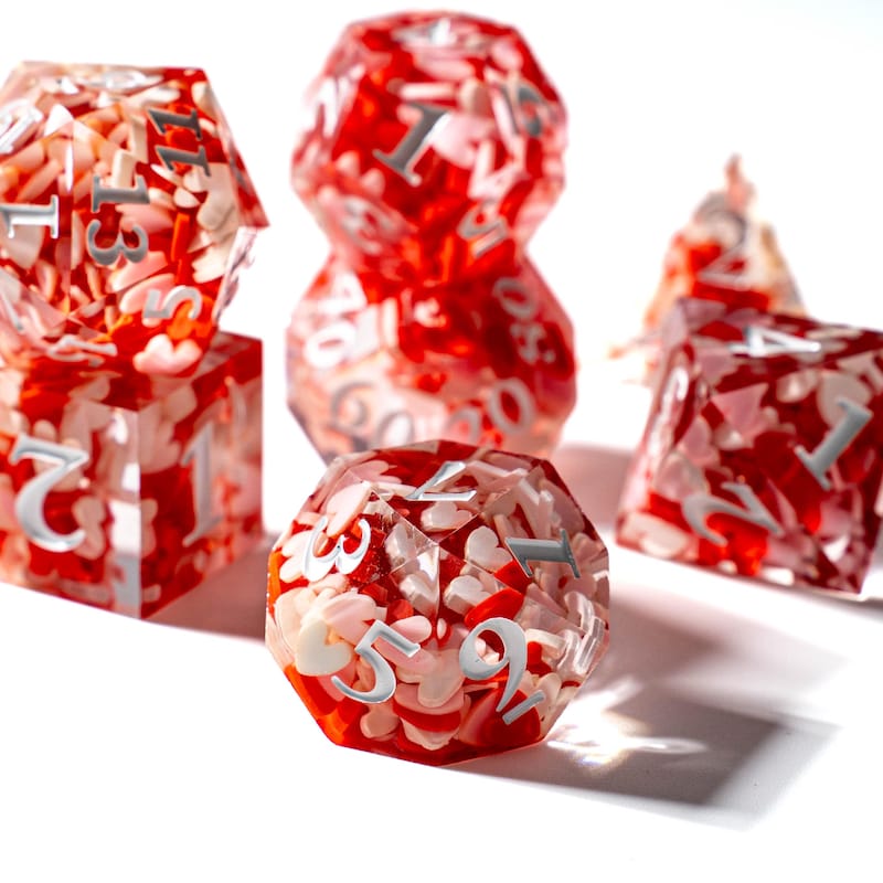 Queen of Hearts Dice Set - Etsy