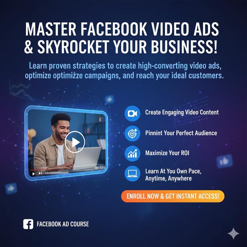 Facebook Ads Course, Social Media Marketing Skills, Online Strategy - Etsy