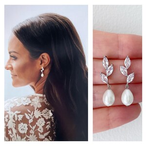 Pearl Drop Earrings Bridal Earrings Wedding Earrings and - Etsy