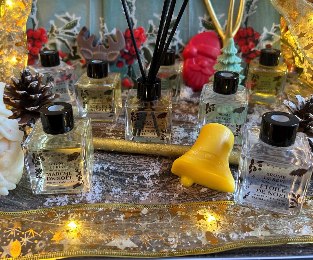 Christmas Scented Reed Diffuser - Plant-based and Cmr-free Fragrance ...