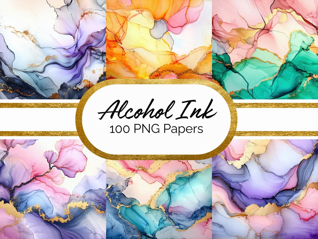 Alcohol Ink Digital Paper | Pastel Marble Backgrounds | Scrapbook Junk ...
