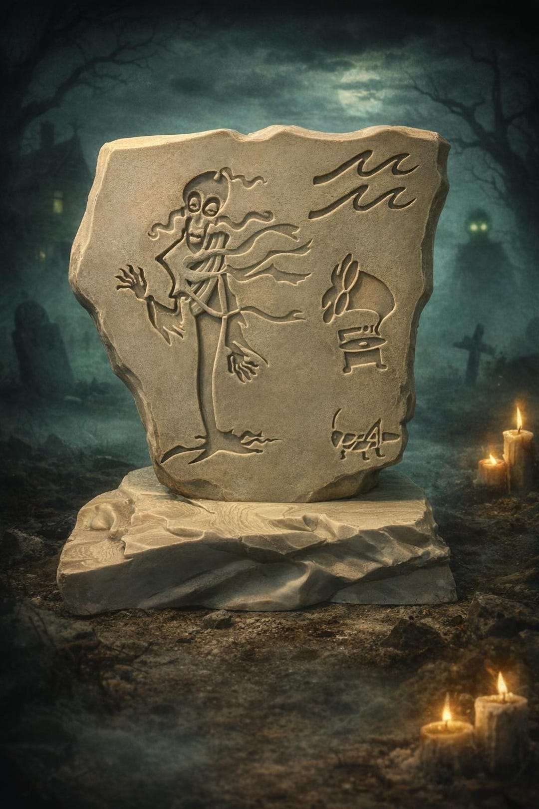 King Ramses Slab Prop – Stone Tablet Replica With Display Stand ...