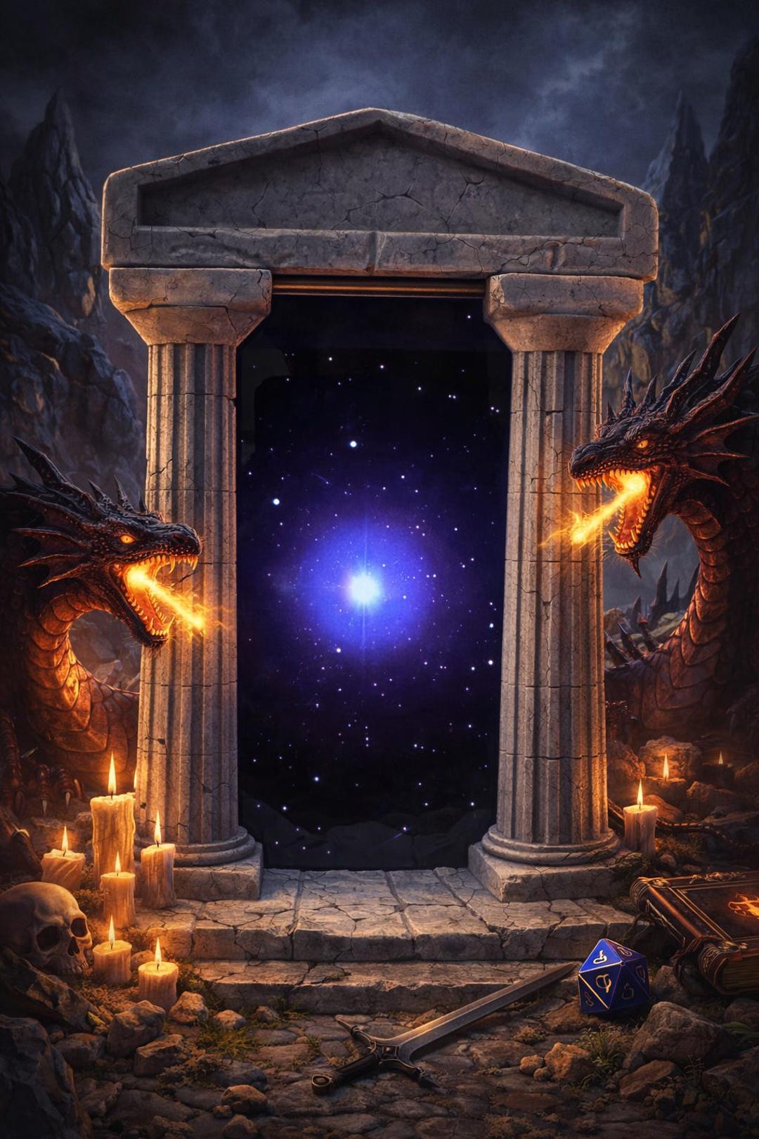 Arcane Portal Phone Holder – Animated Magic Gateway Display for D&D or ...