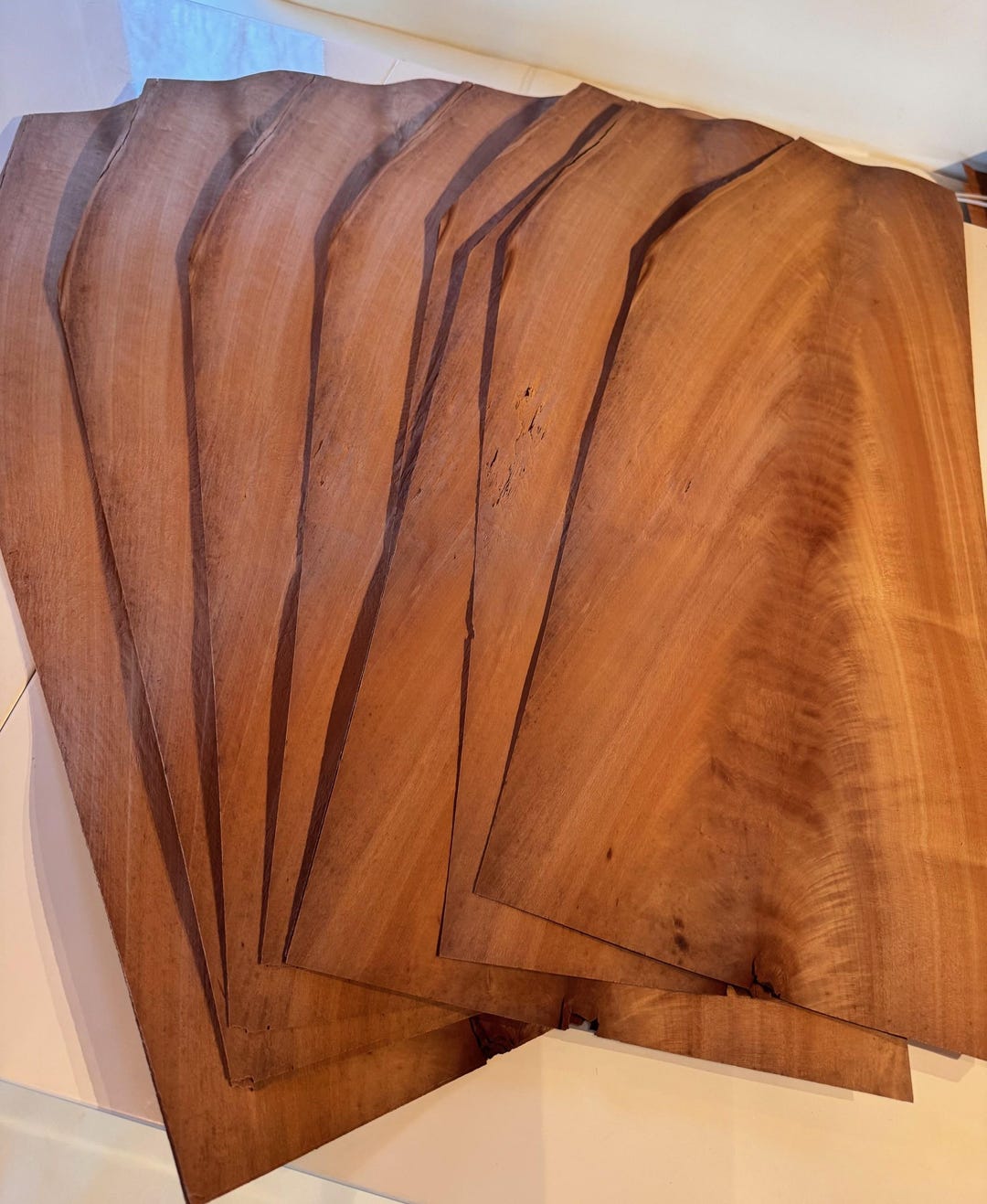 Pearwood Crotch Veneer 14 Sheets 6-11" X 28" - Etsy