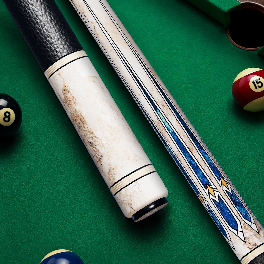 Luxury Marble Pool Cue, Billiards Cue Stick, Classic Pool Cue, Elegant ...