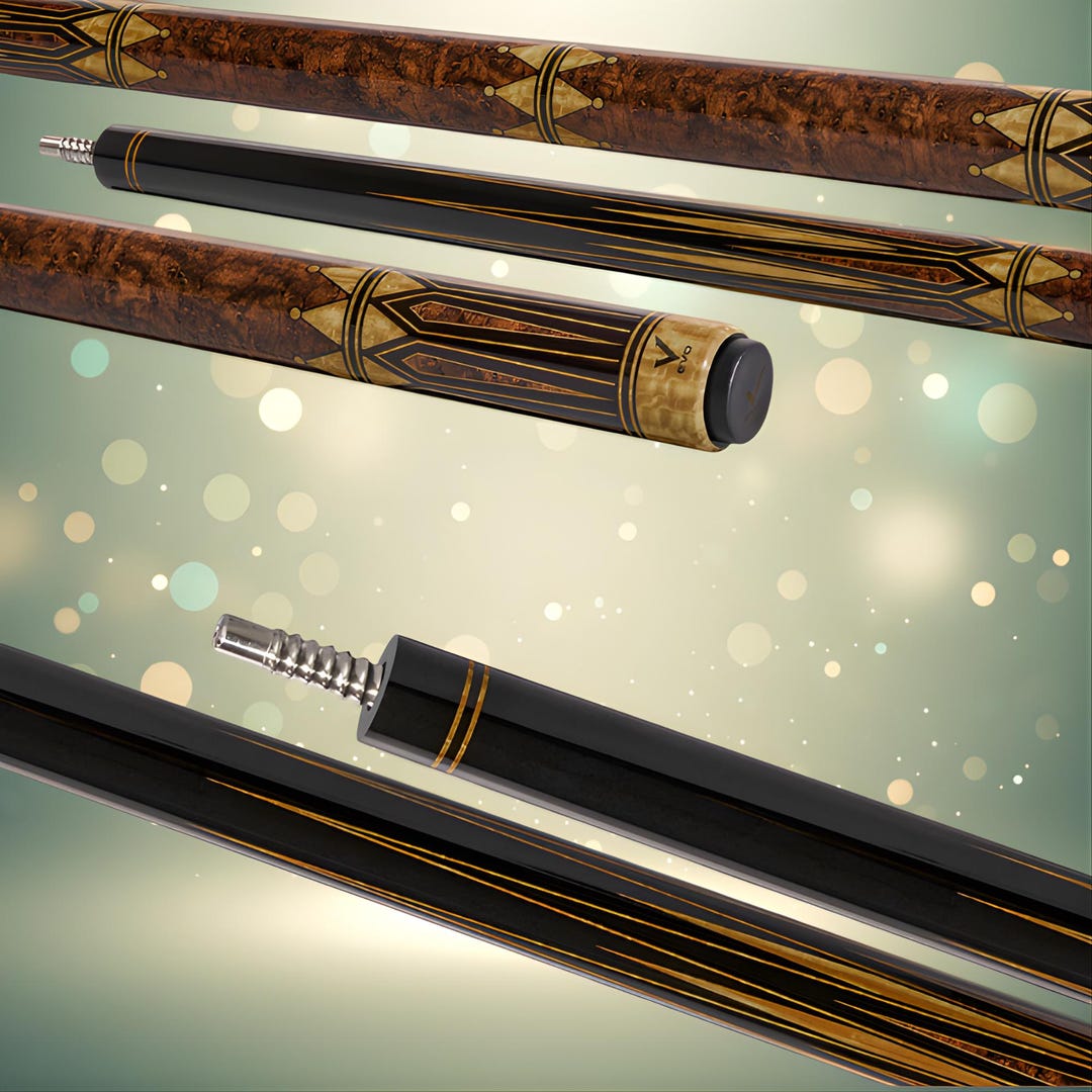 EVO Crystal Pool Cue Umber Crest Carbon Fiber Billiard Stick - Etsy