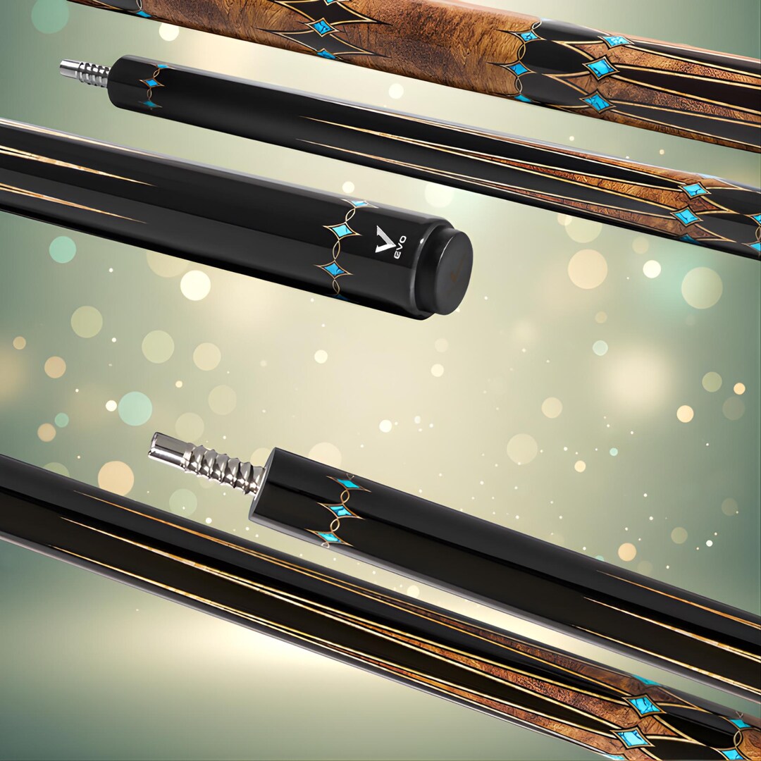 EVO Crystal Pool Cue – Ember Vein Carbon Fiber Stick - Etsy