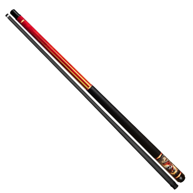 Preorder Inferno Dragon Skull Pool Cue Wrap, Fire Dragon Billiard ...