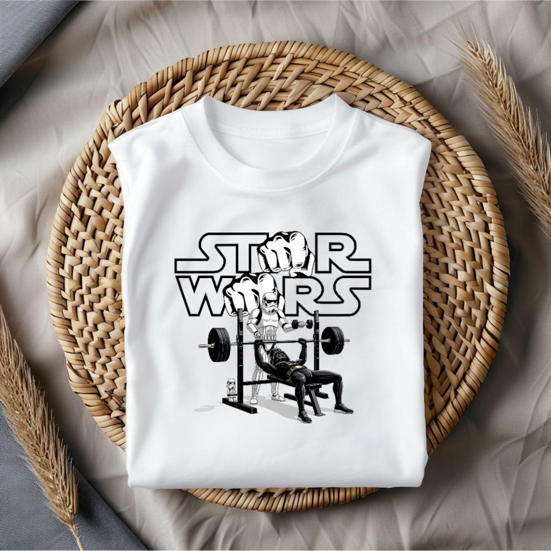 Funny Star Gym Shirt, Darth Vader Workout Tee, Star Wars Shirt ...