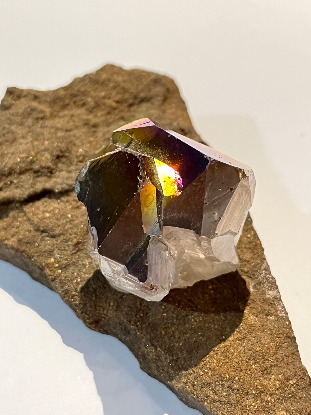 Titanium Quartz Crystal Specimen, Rainbow Purple Titanium Crystal - Etsy