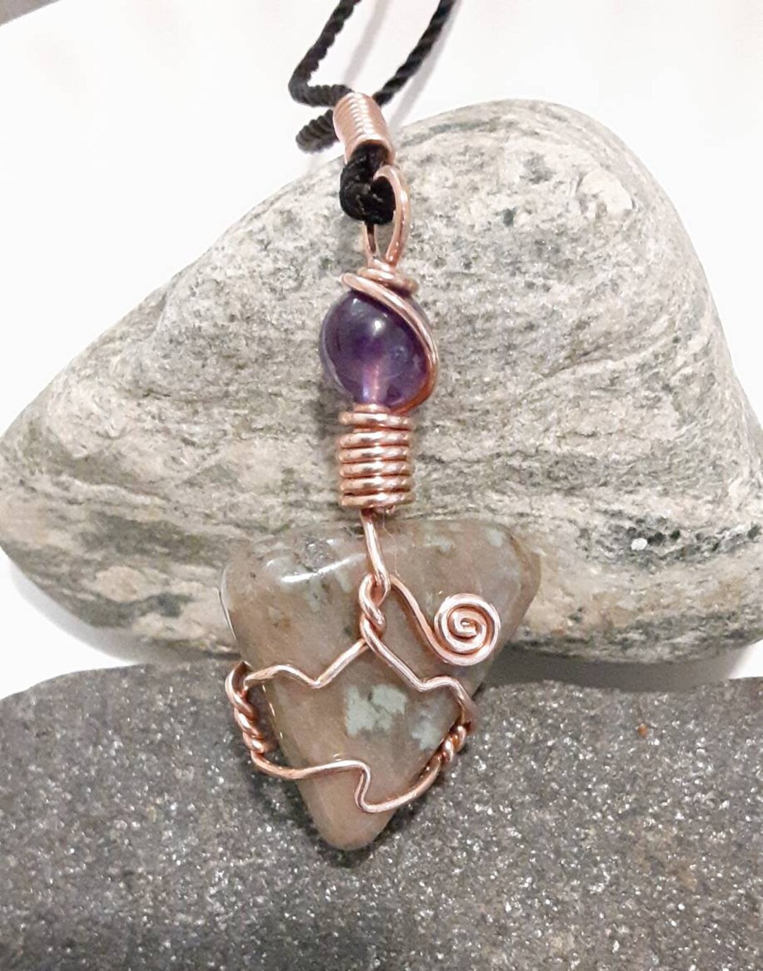 Nunderite Pendant Australian Stone Andalusite and Epidote - Etsy