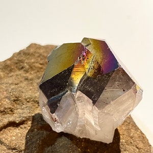Titanium Quartz Crystal Specimen, Rainbow Purple Titanium Crystal - Etsy