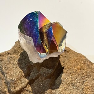 Titanium Quartz Crystal Specimen, Rainbow Purple Titanium Crystal - Etsy