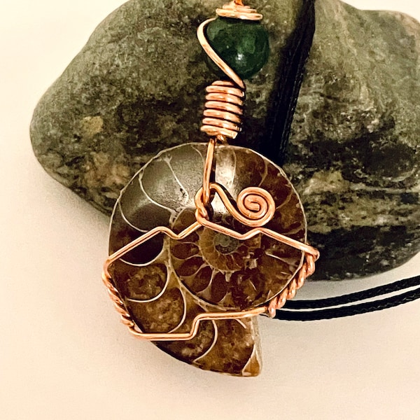 Wire Wrap Ammonite - Etsy