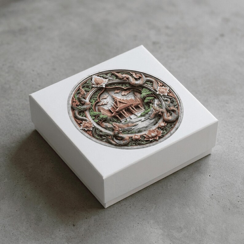 Ornate Thai Temple Medallion Crest PNG, Baroque Gothic Emblem Frame ...