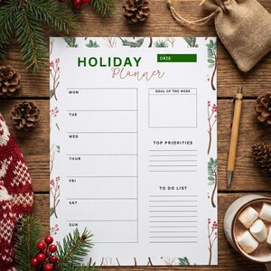 Christmas Bucket List, Holiday Planning, Planner 2025, PDF File ...