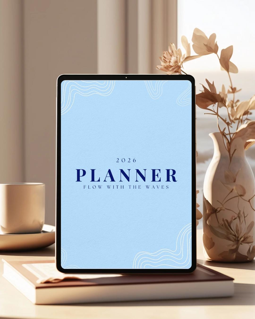 2026 Printable Yearly Planner • Ocean Inspired • Monthly Calendar ...
