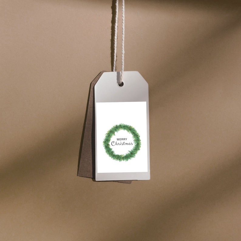 Christmas Gift Tags Printable Gift Tags Simple Gift Tags Printable PDF ...