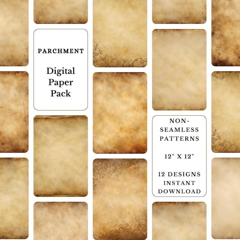 Vintage Parchment Paper - Etsy