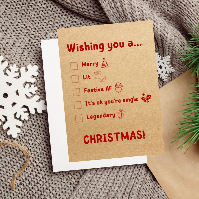 Printable Christmas Cards Sarcastic Greeting Cards Funny Holiday Cards ...