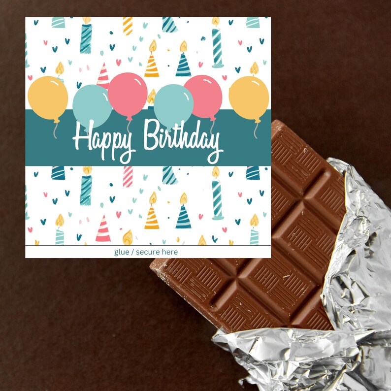 Happy Birthday Candy Bar Wrapper | Birthday Candy Wrapper Template ...