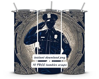 Police Officer Sublimation Wrap - Etsy