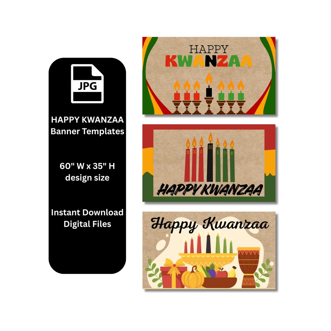 Kwanzaa Banner Template: Karamu Feast Sign (digital Download) - Etsy