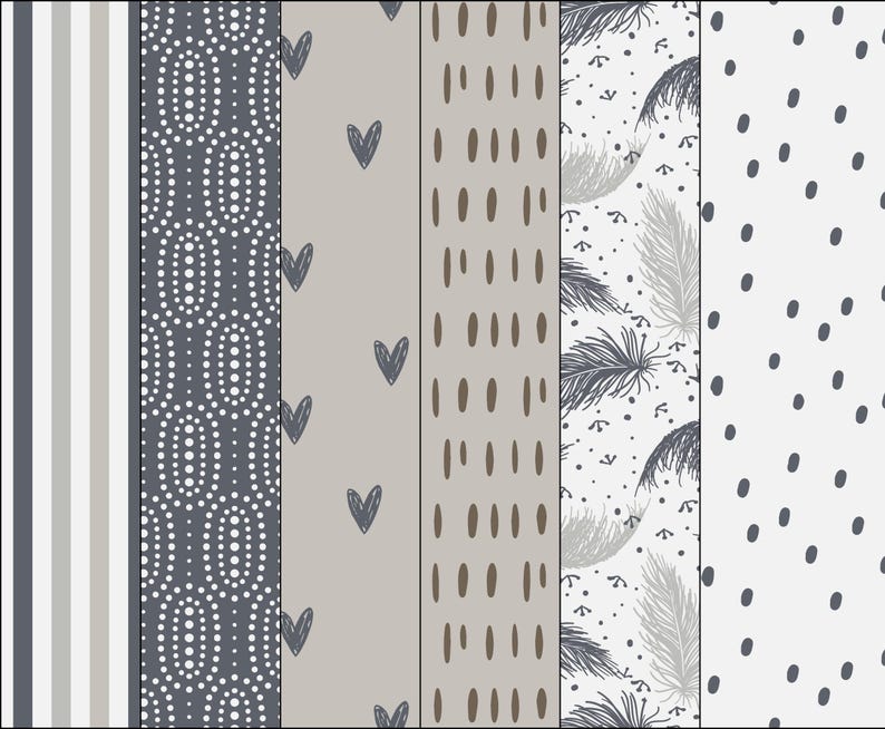 Boho Digital Paper Pack: 12x12 Seamless Patterns (digital Download) - Etsy
