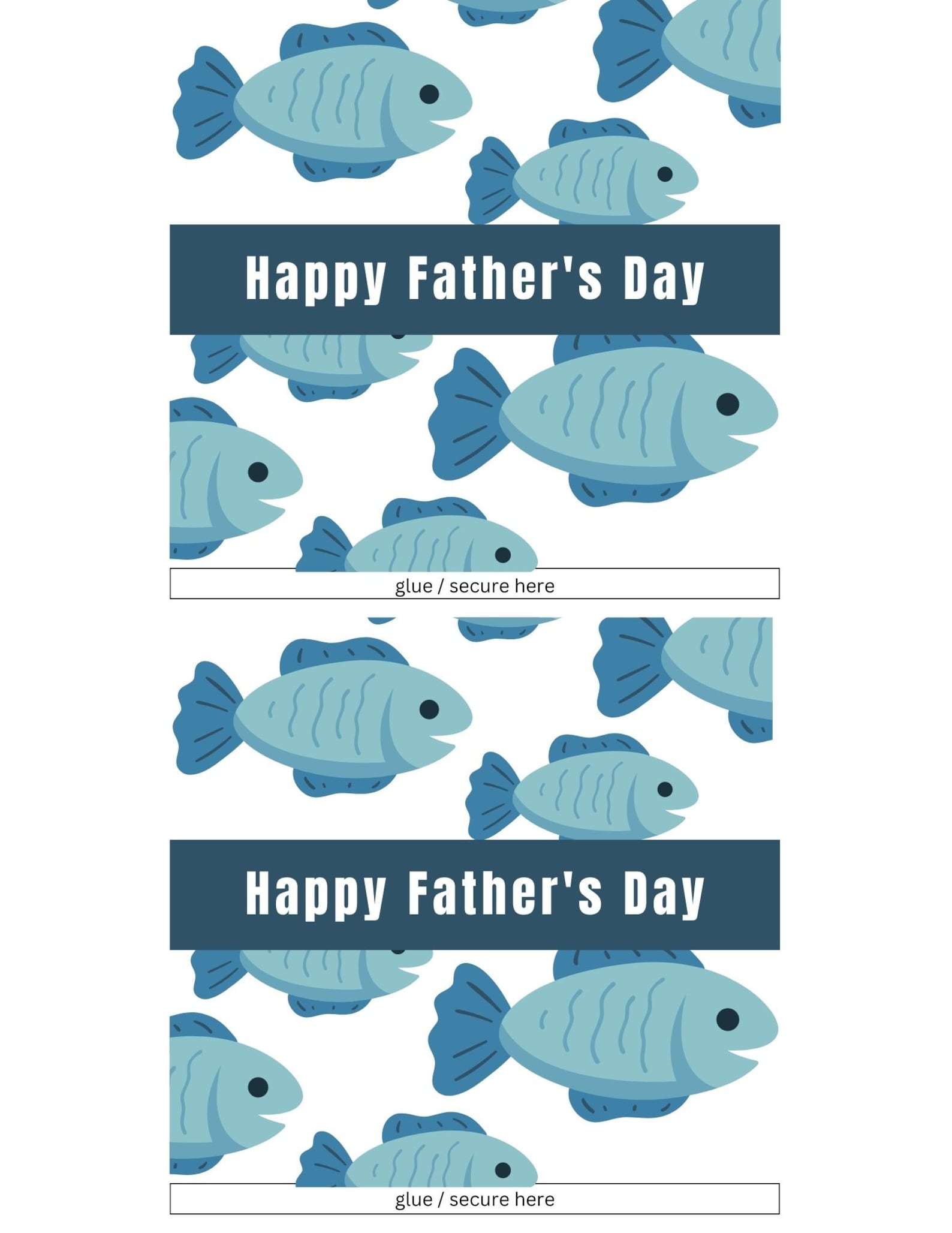 Father's Day Fishing Chocolate Bar Wrapper Printable (digital Download ...