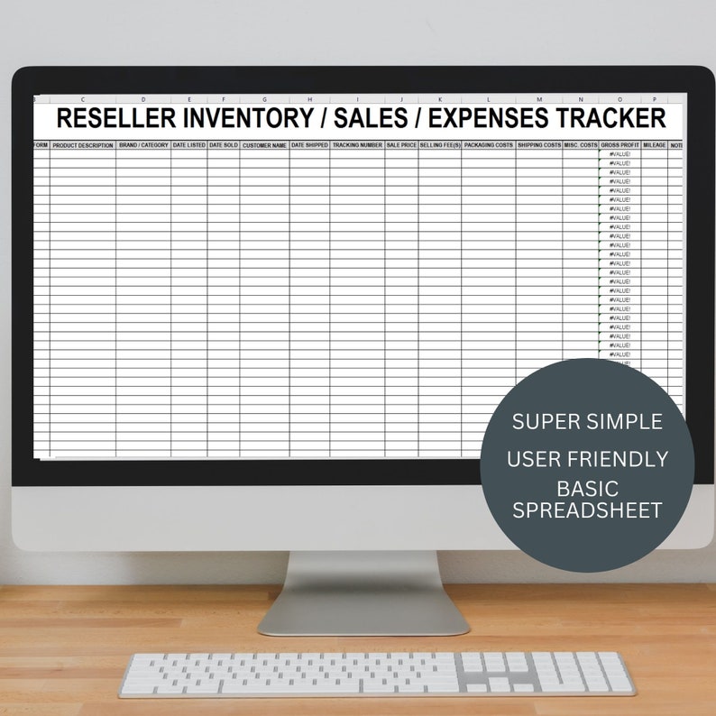 Inventory Spreadsheet Reseller Spreadsheet Poshmark Inventory Ebay ...