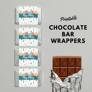 Happy Birthday Candy Bar Wrapper | Birthday Candy Wrapper Template ...